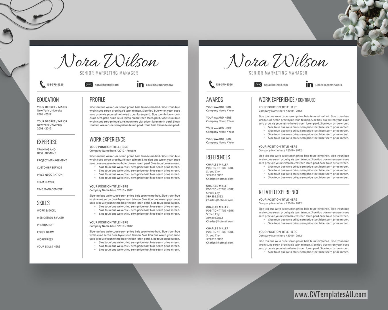 These High Quality CV Templates can Help International Students Find ...