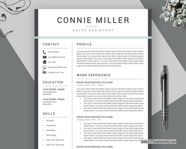 CV Templates Without Photo – CVTemplatesAU.com