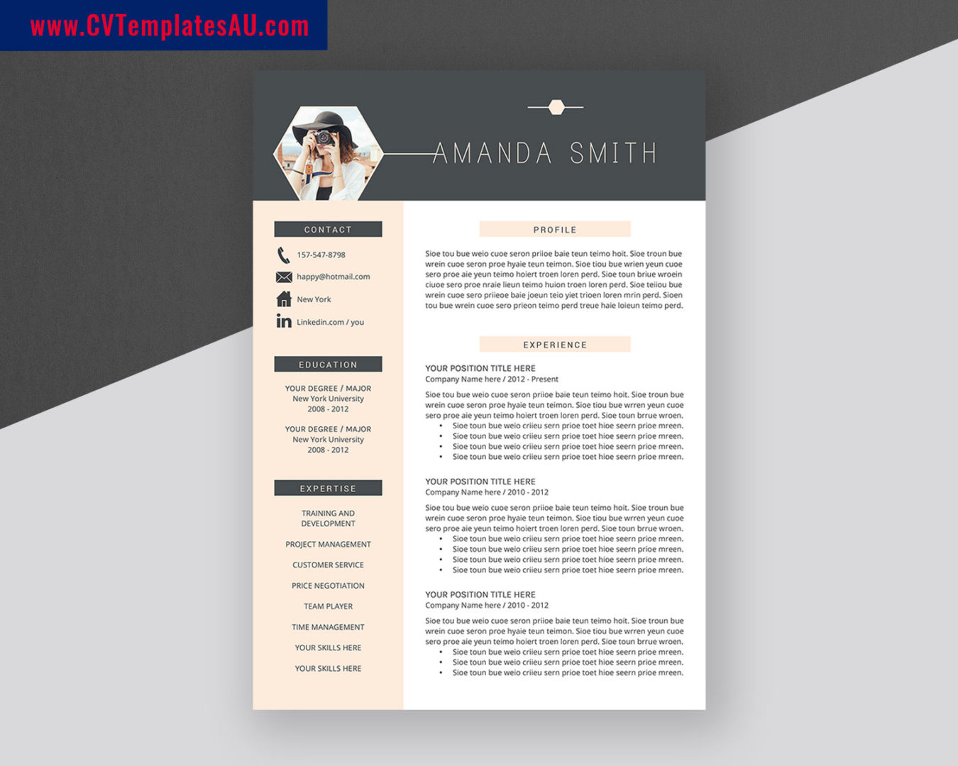 Editable CV Templates Bundle, Professional and Modern Resume Templates ...