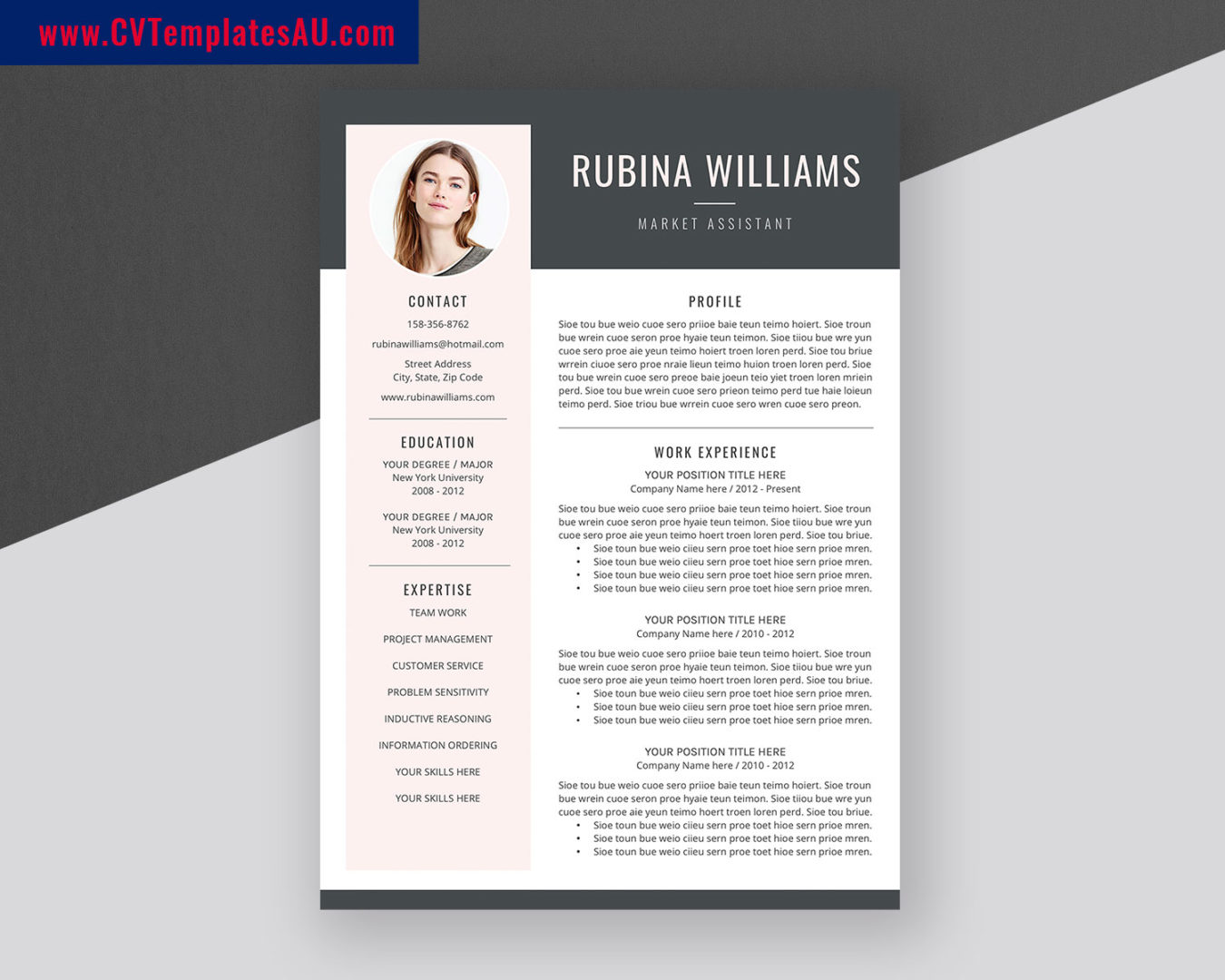 Editable CV Templates Bundle, Professional and Modern Resume Templates ...