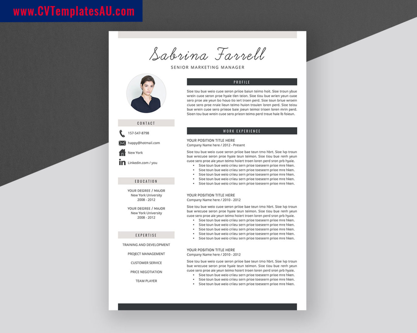 Download template cv modern word - qosaboss